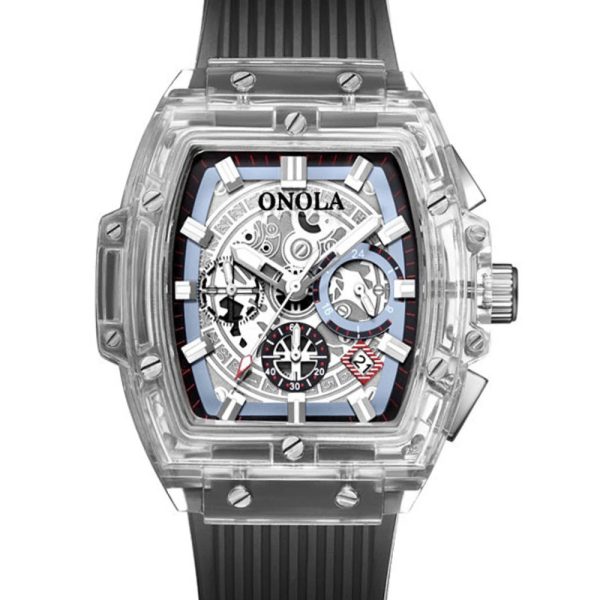 Onola Transparent Luxury Designer Fashion Quartz Watch for Men ...